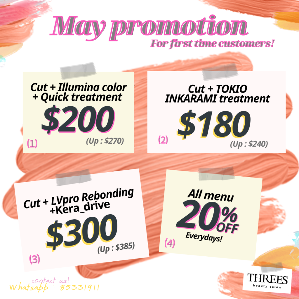 May promotion!! - Japanese beauty salon 【threes】Directly connected to ...